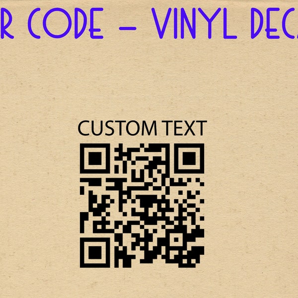 Qr Code Menu Decal - Etsy