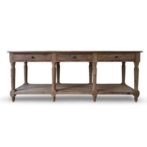 Large Three Drawer Console Table - Etsy