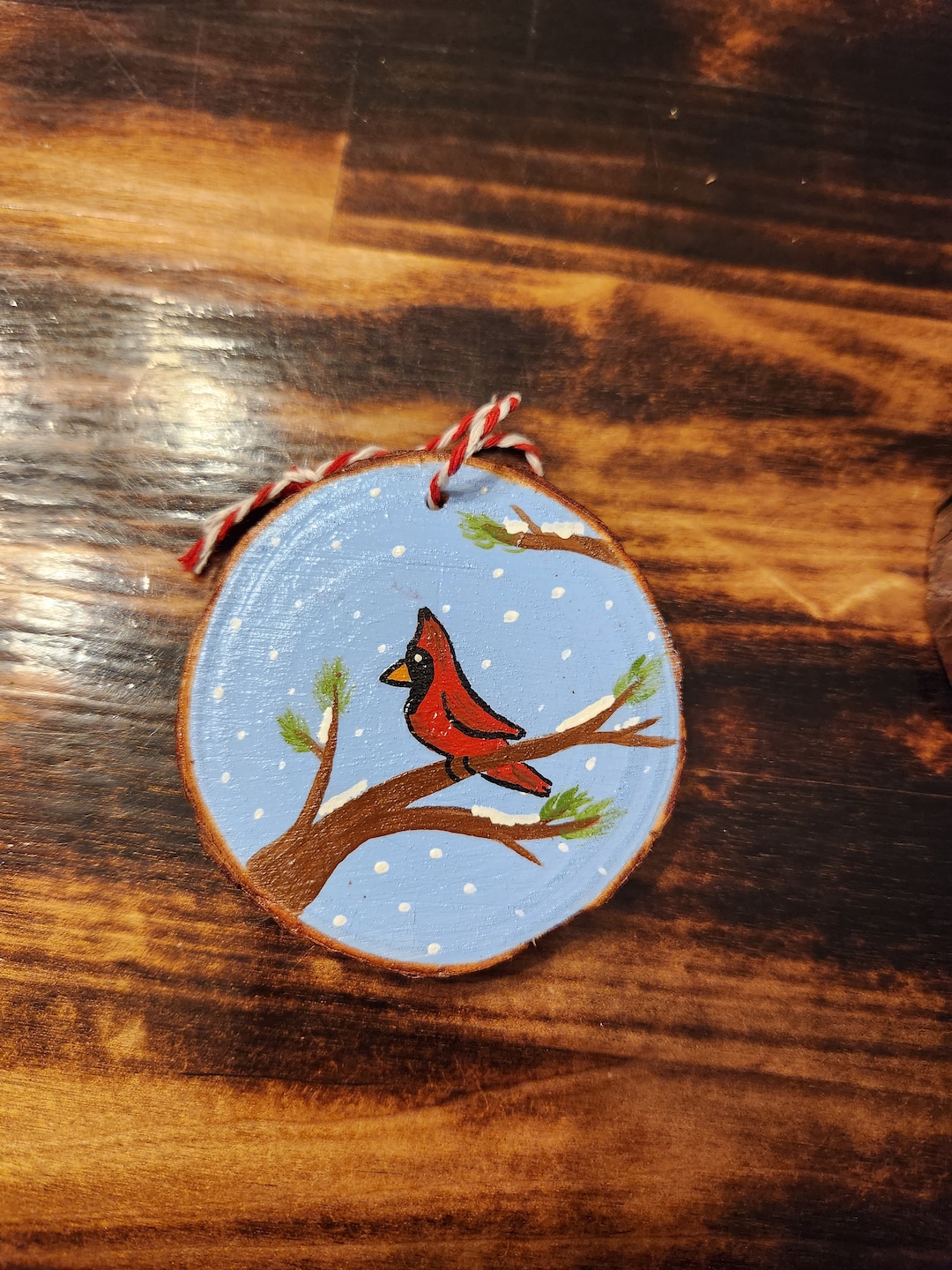 Red Cardinal Bird Christmas Tree Ornament - Etsy