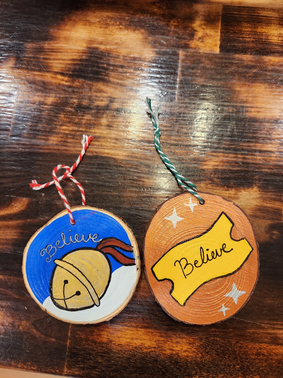 Believe Polar Express Christmas Tree Ornaments - Etsy