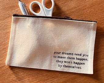 Quote Pencil Case | Etsy