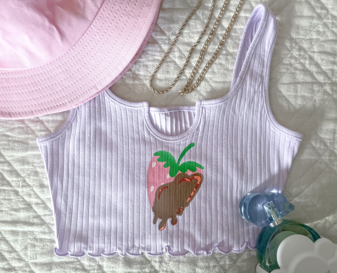 Strawberry Drip Crop Top - Etsy