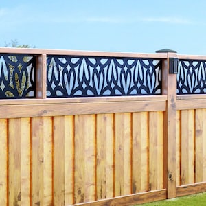 Aluminum Fence Topper Fencing & Trellis, Fence Toppers Metal Decorative ...