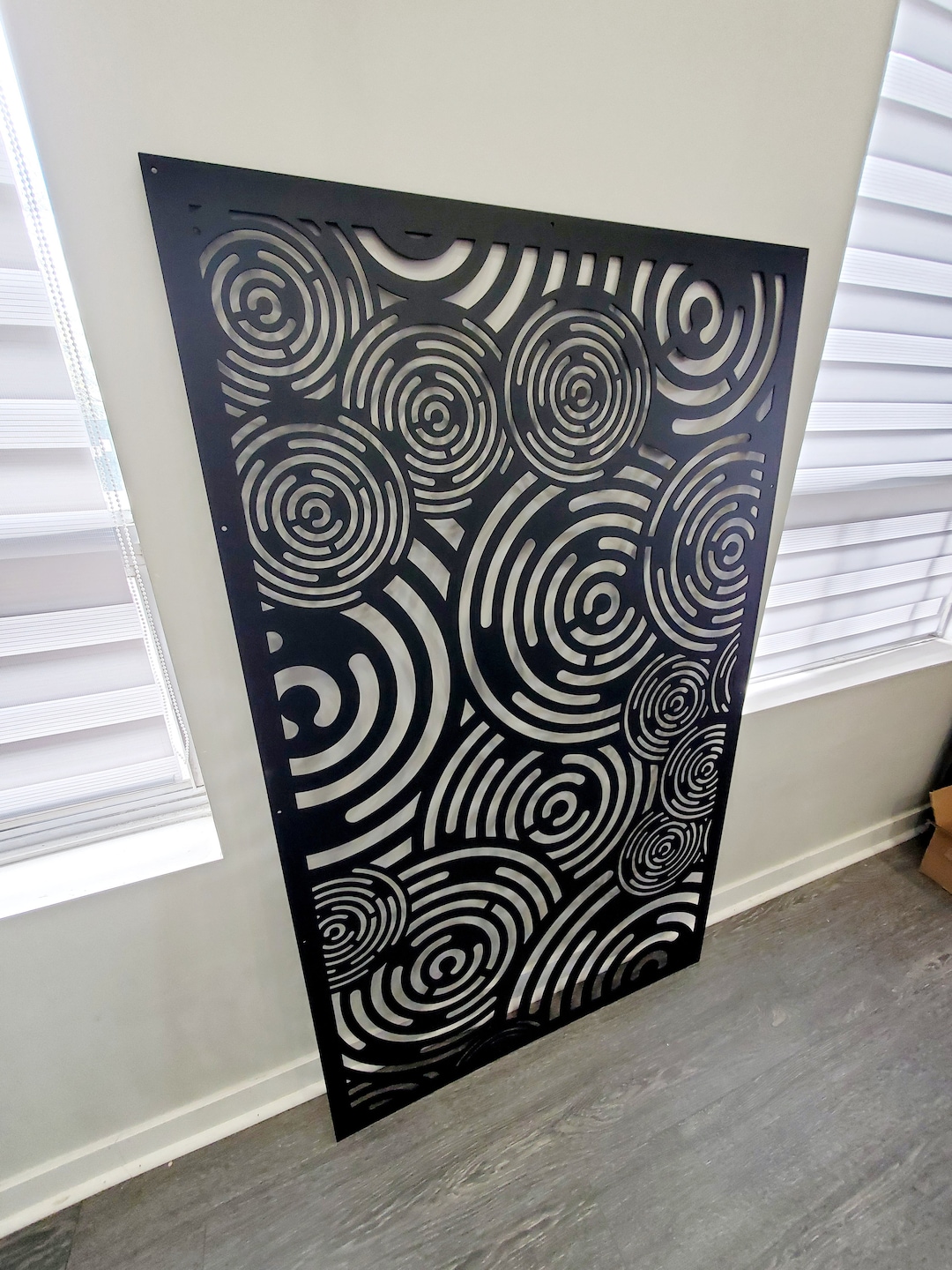 Aluminum Outdoor Metal Screen Panels / Modern Circles Privacy Panel ...