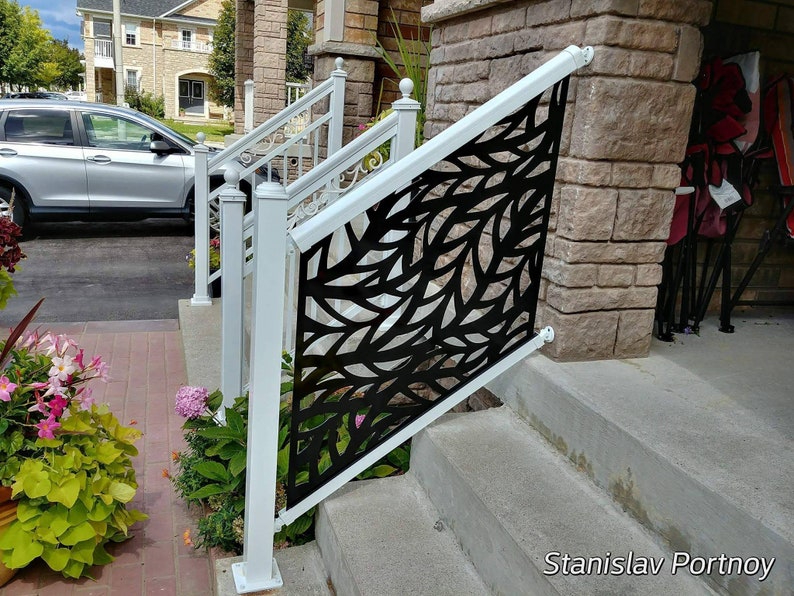 Railing Handrail Stair Iron Metal Fence Privacy Screen - Etsy