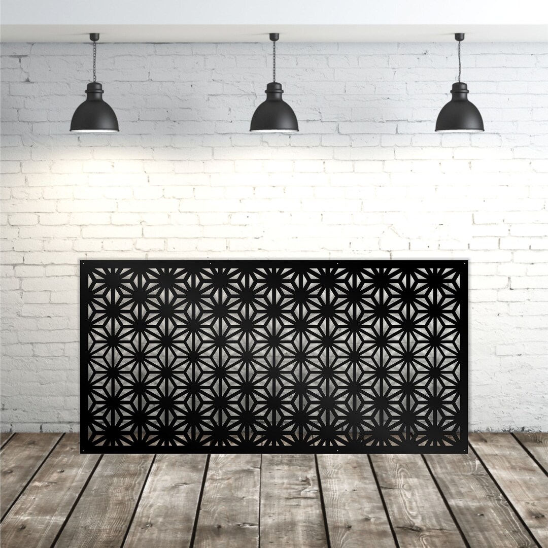 Aluminum Metal Privacy Screen, Laser Cut Decorative Steel Privacy Panel ...