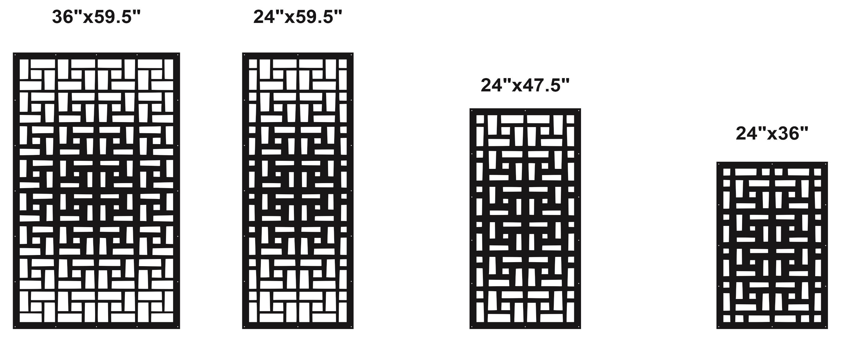 Decorative Metal Lattice Panels / Geometric brick privacy | Etsy