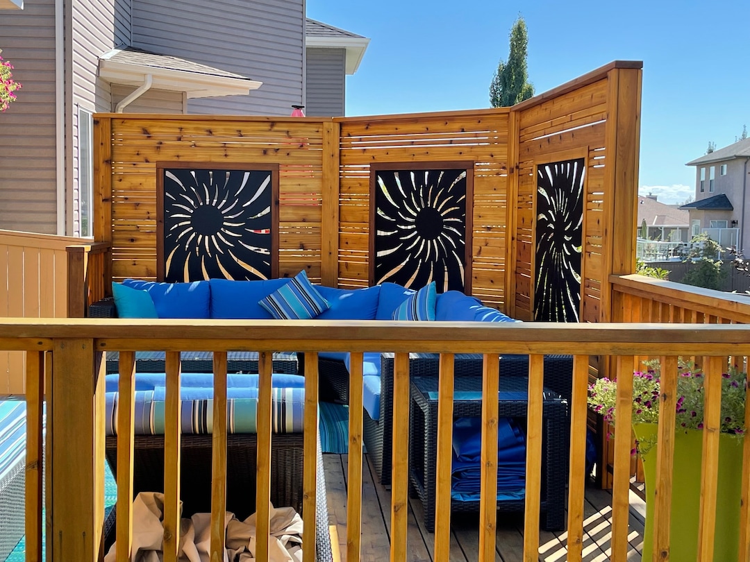 Aluminum Decor Panel Fence Sun Custom Panels / Room Divider / Sun ...