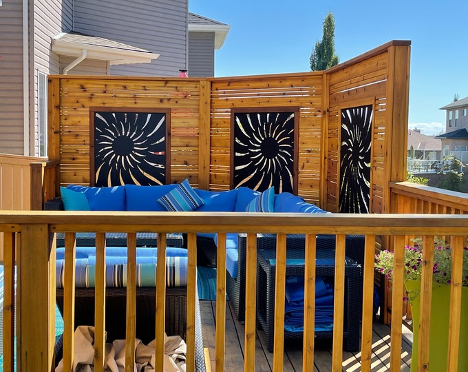 Aluminum Decor Panel Fence Sun Custom Panels / Room Divider / Sun ...