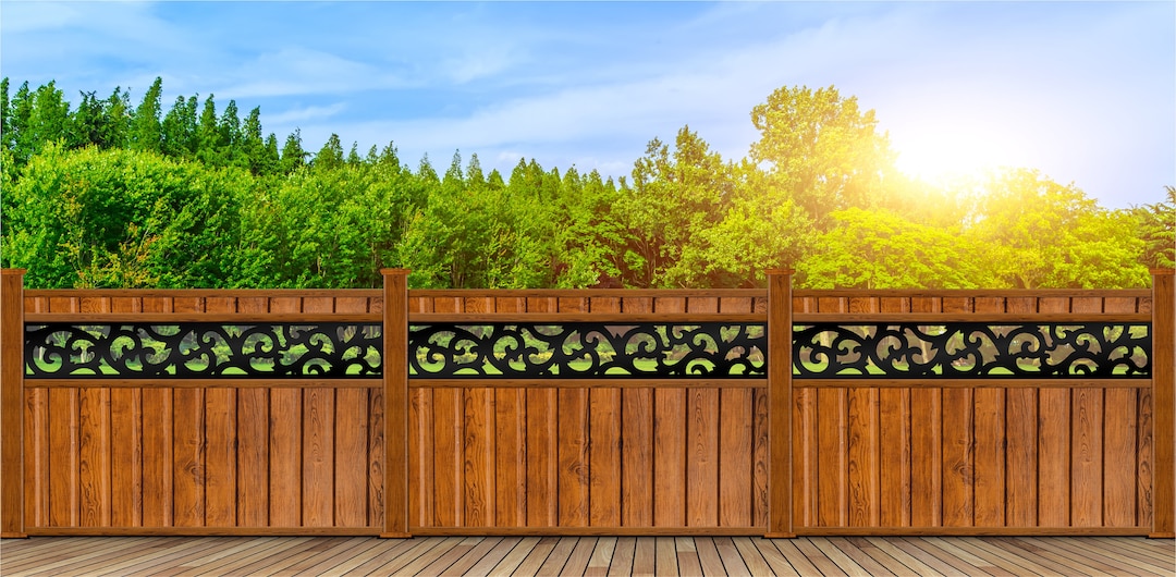 Aluminum Fence Topper Panel, Balcony, Deck Panel, Custom Order, Balcony ...