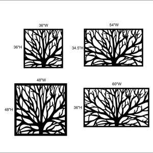 Aluminum Tree Privacy Panel, Privacy Screen, Privacy Screen Indoor ...