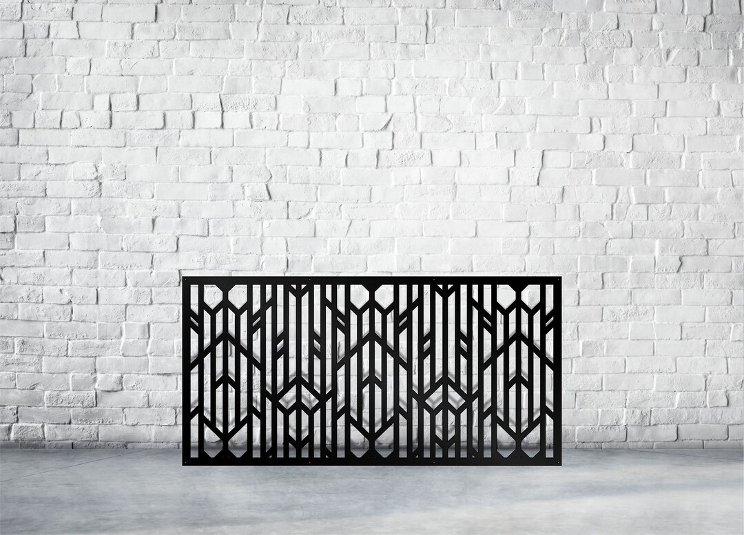 Steel, Metal Privacy Screen, Laser Cut Decorative Steel Privacy Panel ...