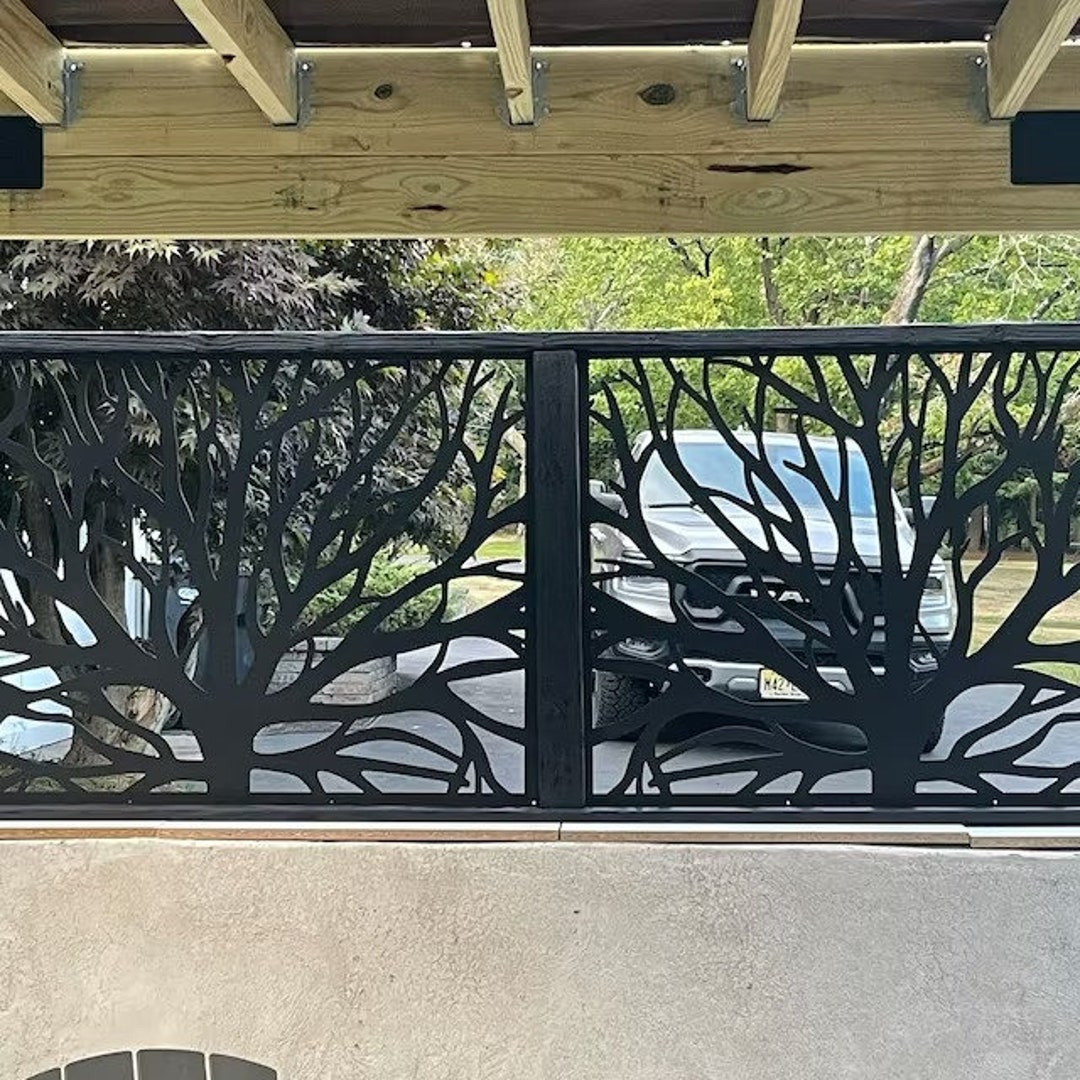 Aluminum Panel, Aluminum Will Not Rust. Tree Panel, Metal Privacy ...