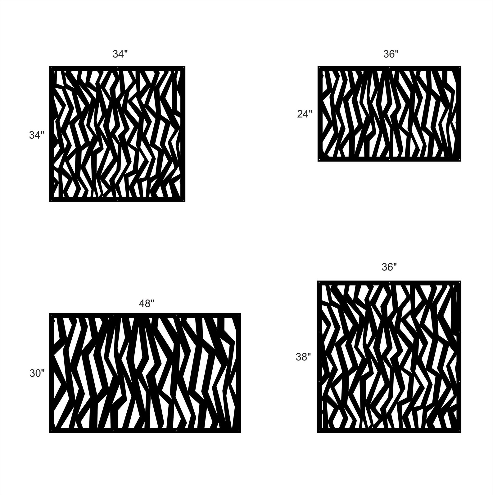 String Panel Bush Panel 36w X 24H Metal Decorative | Etsy