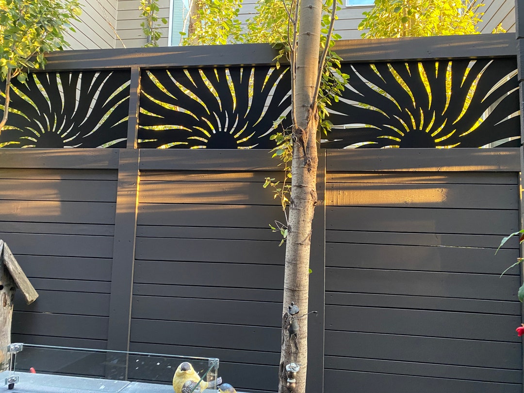 Aluminum Fence Topper Metal Railing Panel, Balcony Insert, Deck Panel ...