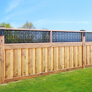 Aluminum Fence Topper for Privacy, Fence Toppers Metal Decorative ...