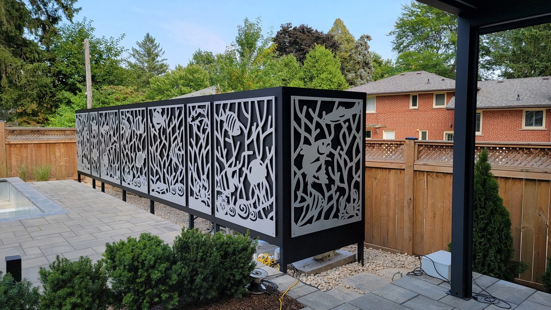 Aluminum Decor Panel Ocean Life Fish Room Divider Railing Marine Life ...