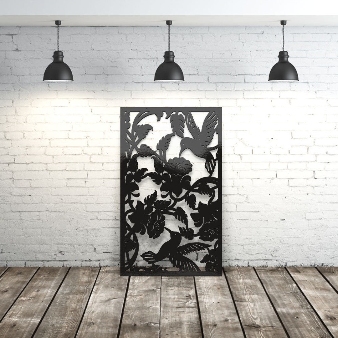 Aluminum Decor Outdoor Decorative Metal Privacy Screens Humming Bird ...