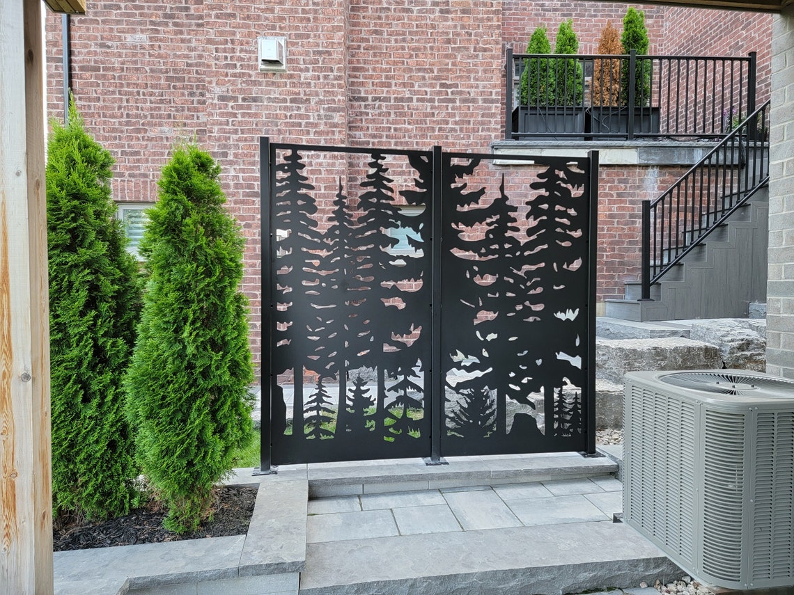 Privacy Panel Metal Sculpture Aluminum Privacy Screen - Etsy