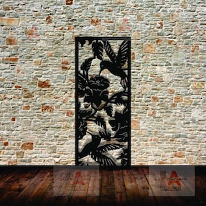 Aluminum Decor Outdoor Decorative Metal Privacy Screens Humming Bird ...