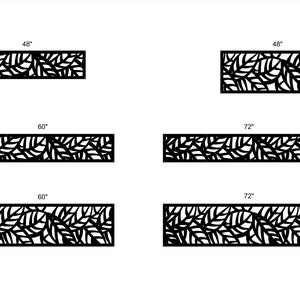 Aluminum Leaves Fence Toppers Panel, Metal Railing Panel, Balcony, Deck ...