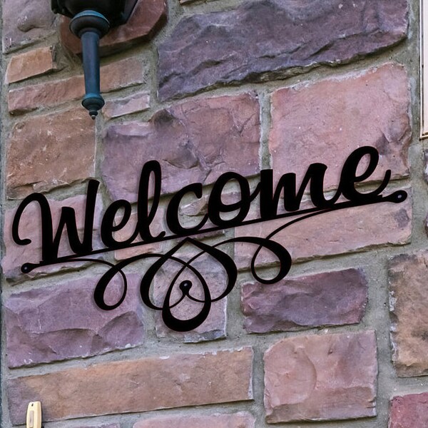 Outdoor Welcome Sign - Etsy