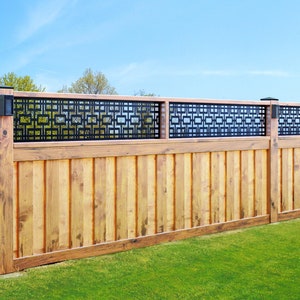 Aluminum Fence Topper Panel, Rectangle Fence Toppers Panel, Deck Panel ...