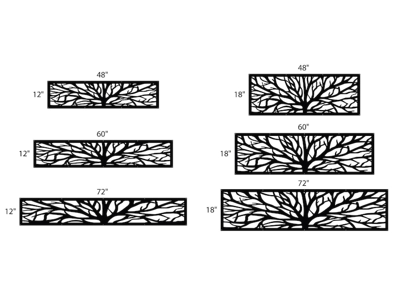 Aluminum Fence Topper Tree Trunk Insert, Fencing Trellis Fence Topper ...