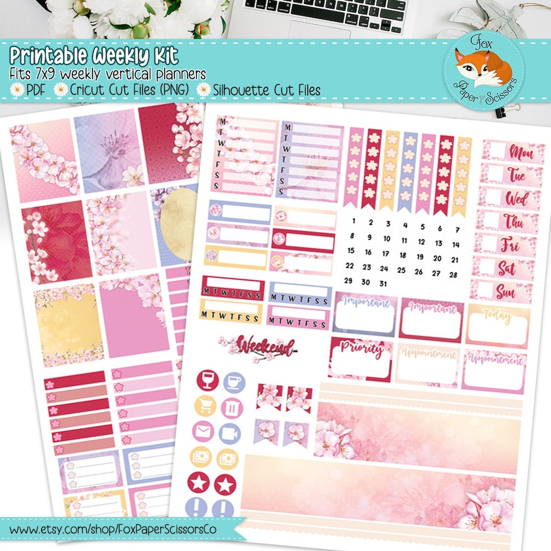 Printable Weekly Planner Kit | Erin Condren, Happy Planner, Plum Paper ...