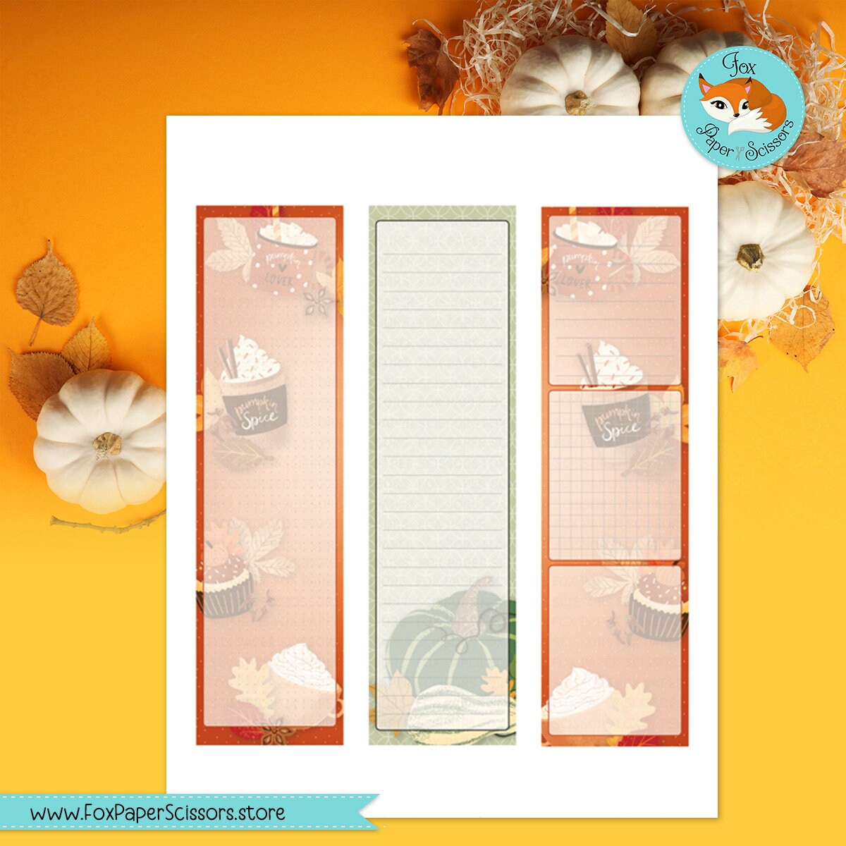 Happy Planner Printable Monthly Dashboard | Pumpkin Spice | HP Classic ...