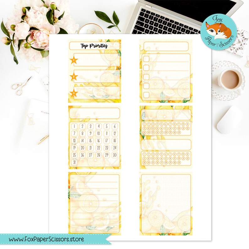 Hobonichi Cousin Printable Monthly Dashboard | Lemonade | Hobonichi ...