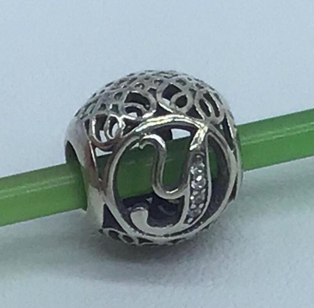 Pandora Letter Y Vintage Initial Letter Y Charm Silver S925 ALE ...