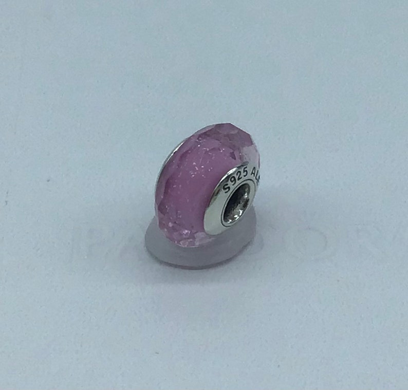 Pandora Pink Shimmer Murano Glass Bead Charm S925ALE 791650 MZ23-5 - Etsy