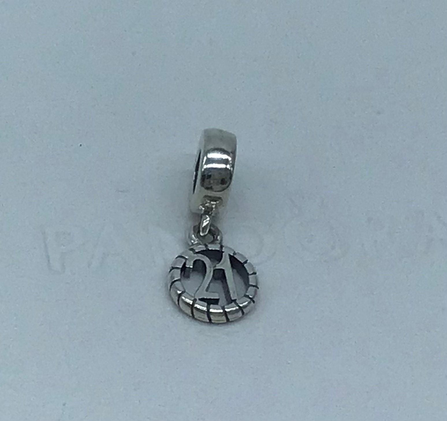 Pandora Happy 21st Birthday Anniversary Dangle Pendant Charm 790496 Z35 ...