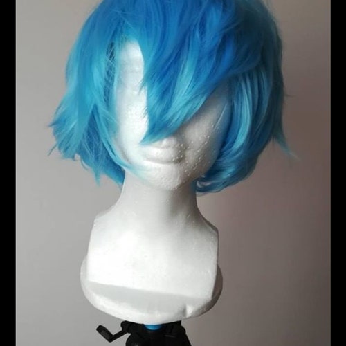 Dark Blue Short Bob Wig Straight W/ Bangs. Page Boy Wig. - Etsy