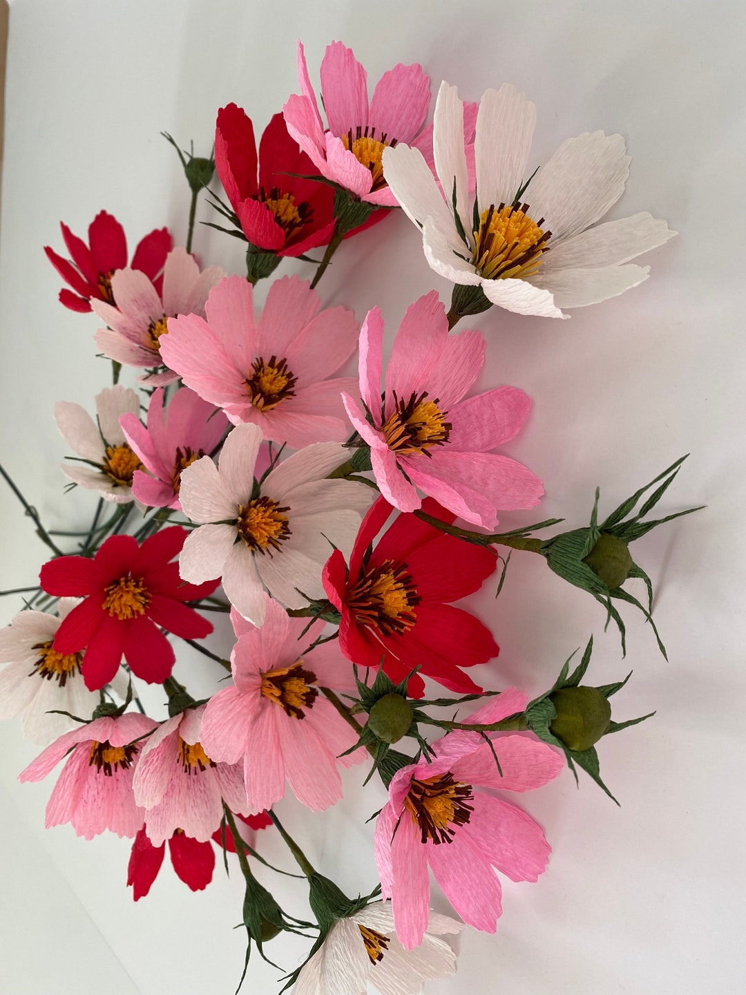 Cosmos Paper Flowers - Handmade Eco Friendly - Etsy