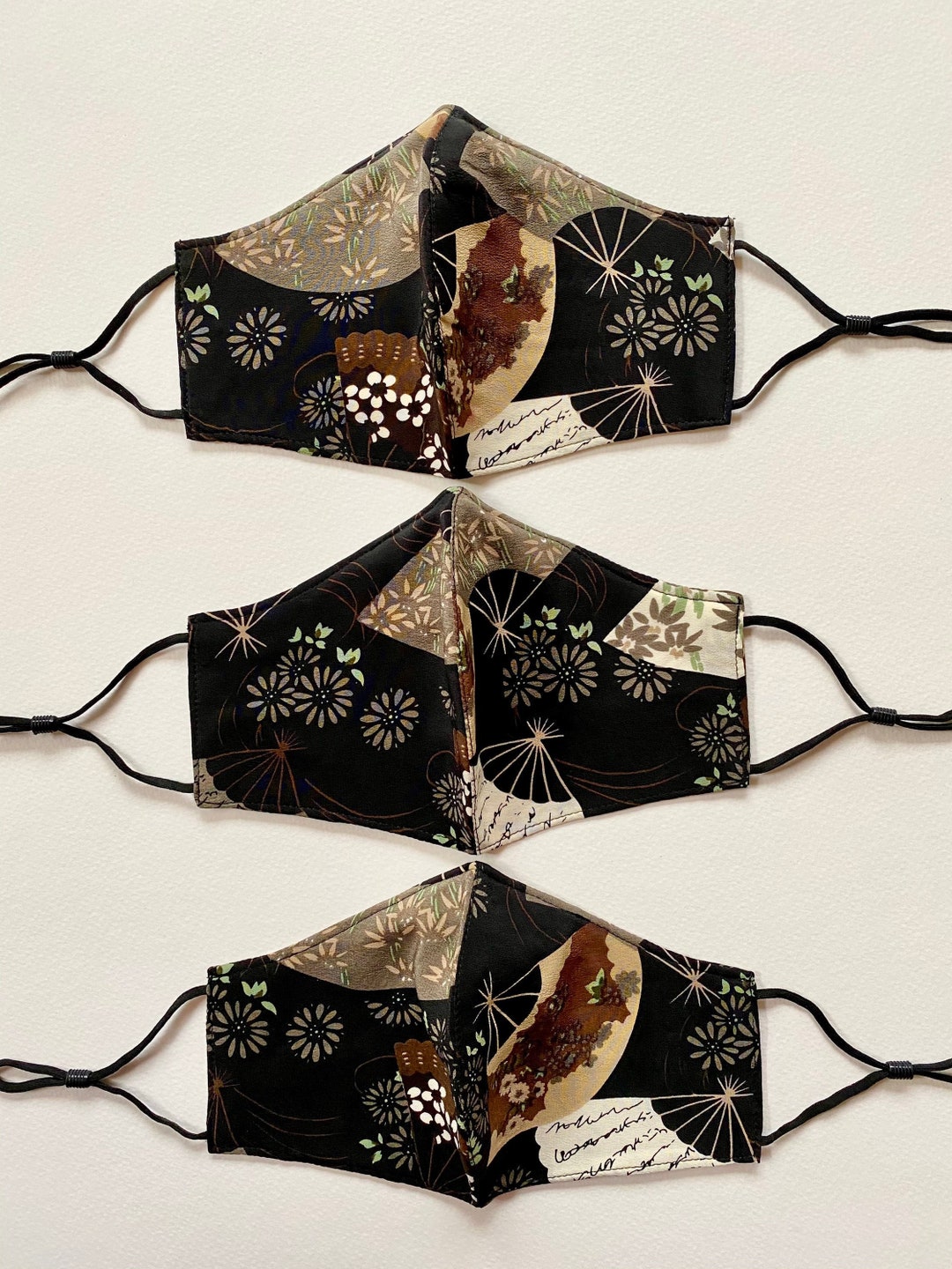 Silk Face Mask - Handmade Fabric Face Mask - Adult Washable Cloth Mask ...