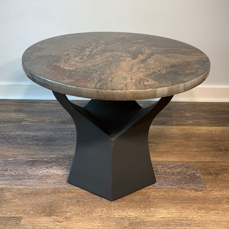 Round Coffee Table Black - Etsy