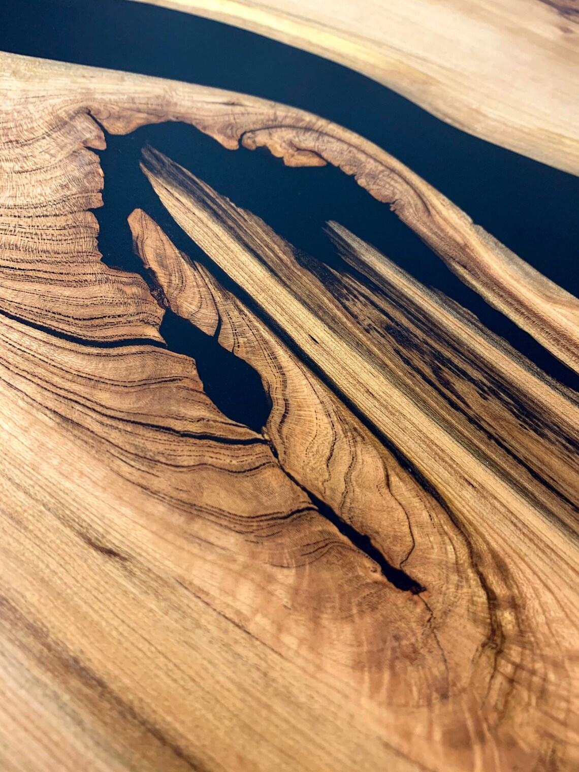 Cherry Live Edge River Coffee Table Luxury Lodge Hardwood - Etsy