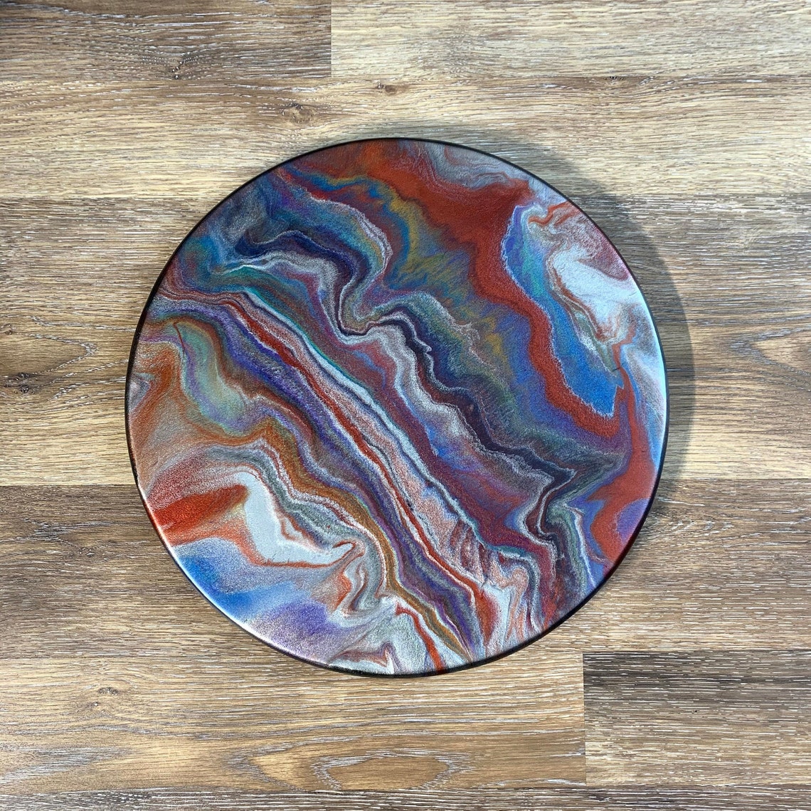 Epoxy Side Table Prismatic Shard Marble Granite Small - Etsy