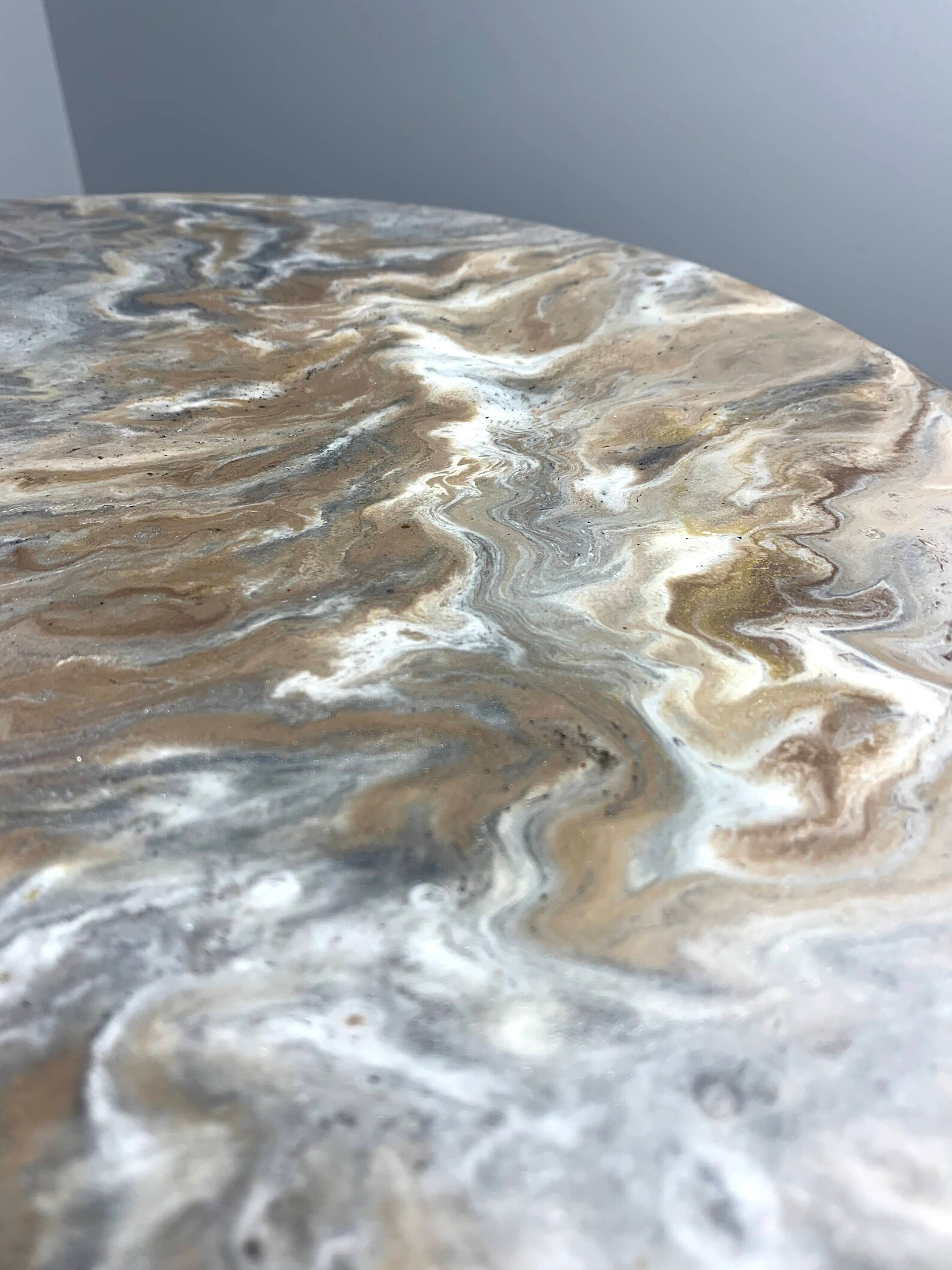 Epoxy Side Table Chocolate Granite Granite Marble Small | Etsy