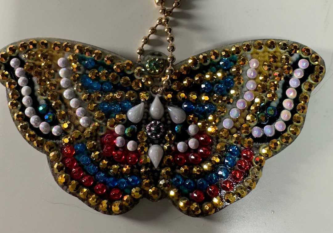 Diamond Art Keychain - Etsy