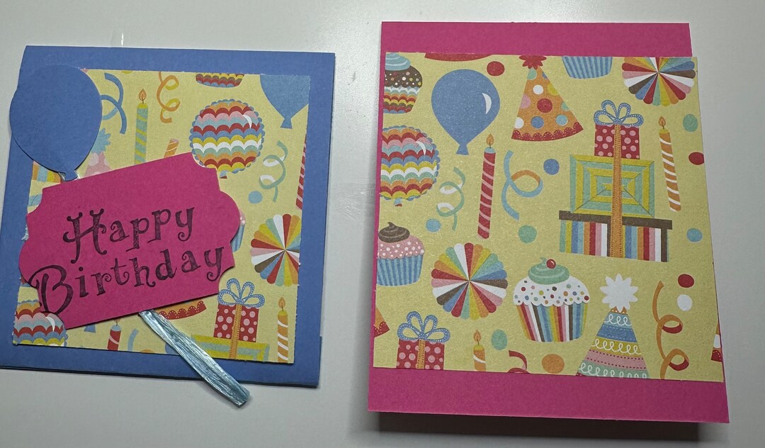 Greeting Card Happy Birthday Gift Card Insert - Etsy