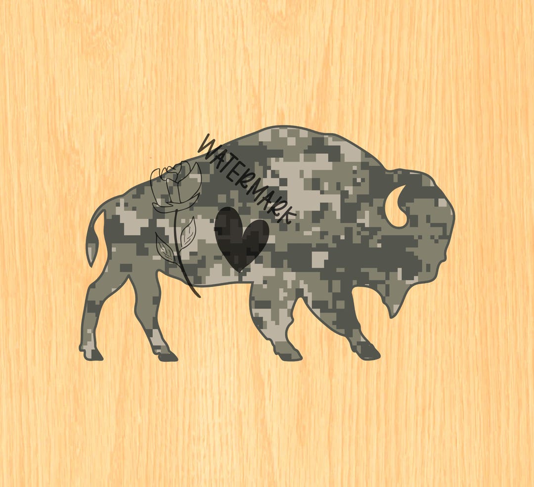 Buffalo Digital Camo Clipart Natural PNG - Etsy UK