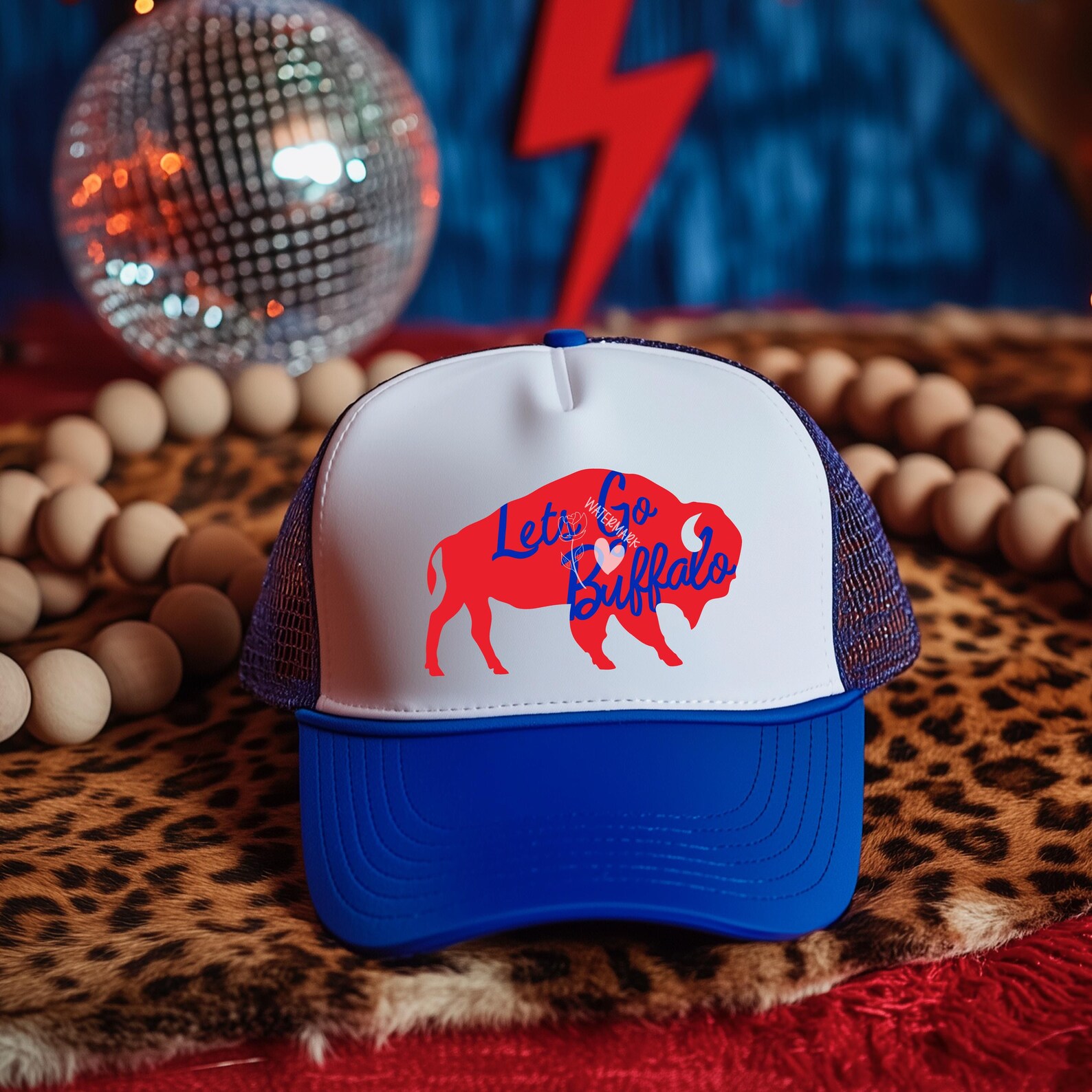 Let's Go Buffalo Red Blue Cursive PNG - Etsy