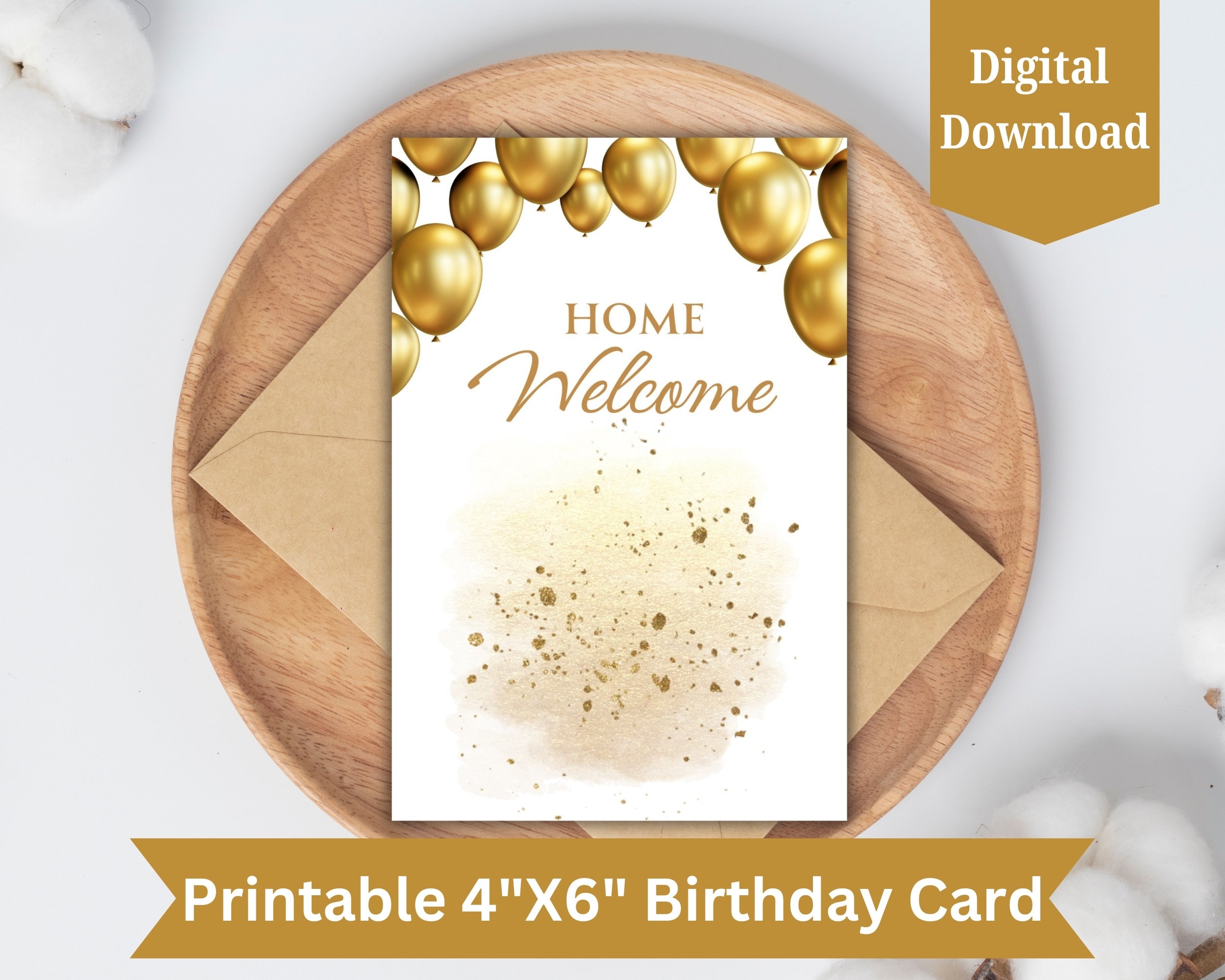 Printable 4"x6" Greeting Card | Welcome Home Card | College Student ...