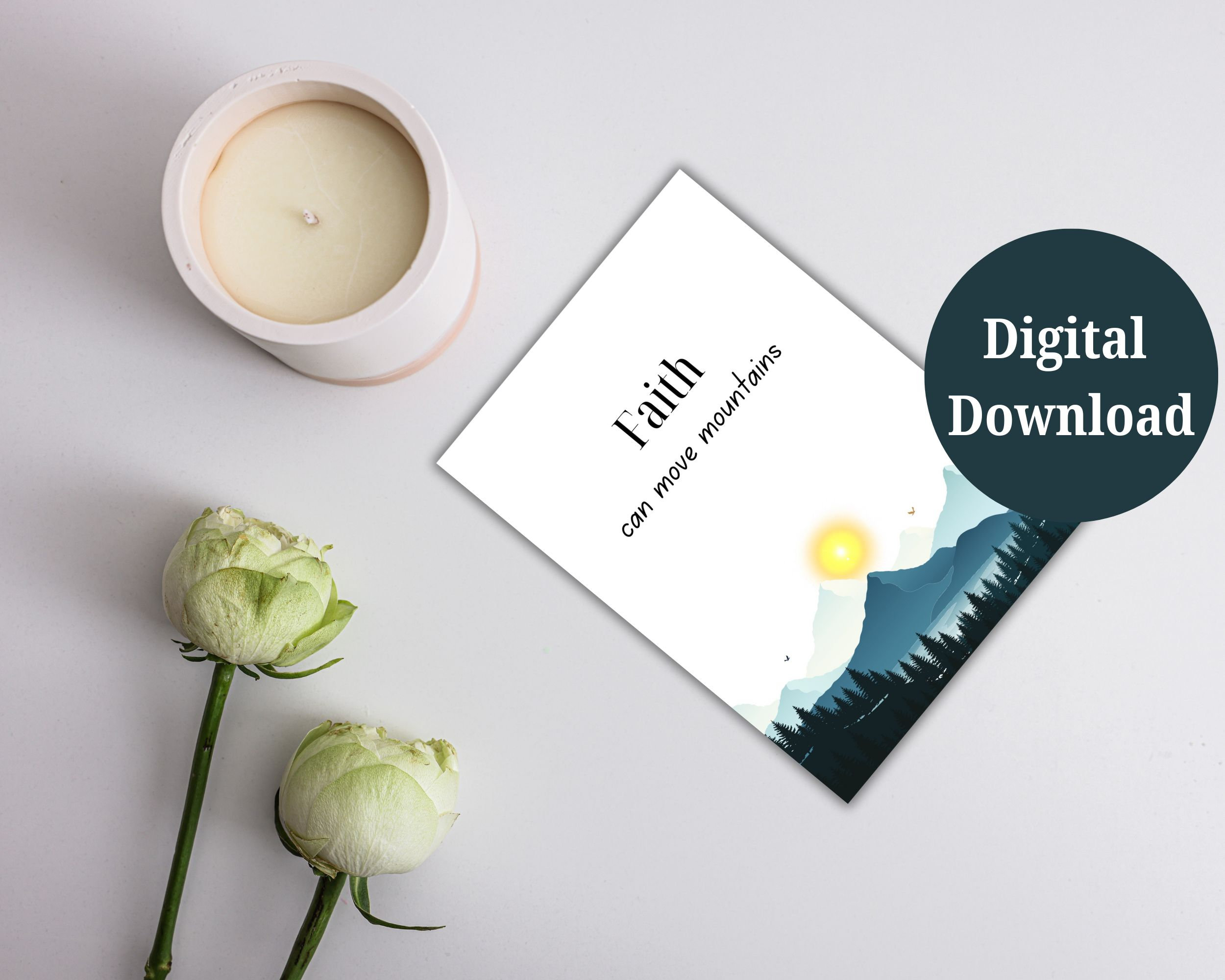 Printable Greeting Card, Greeting Card for Encouragement, Christian ...