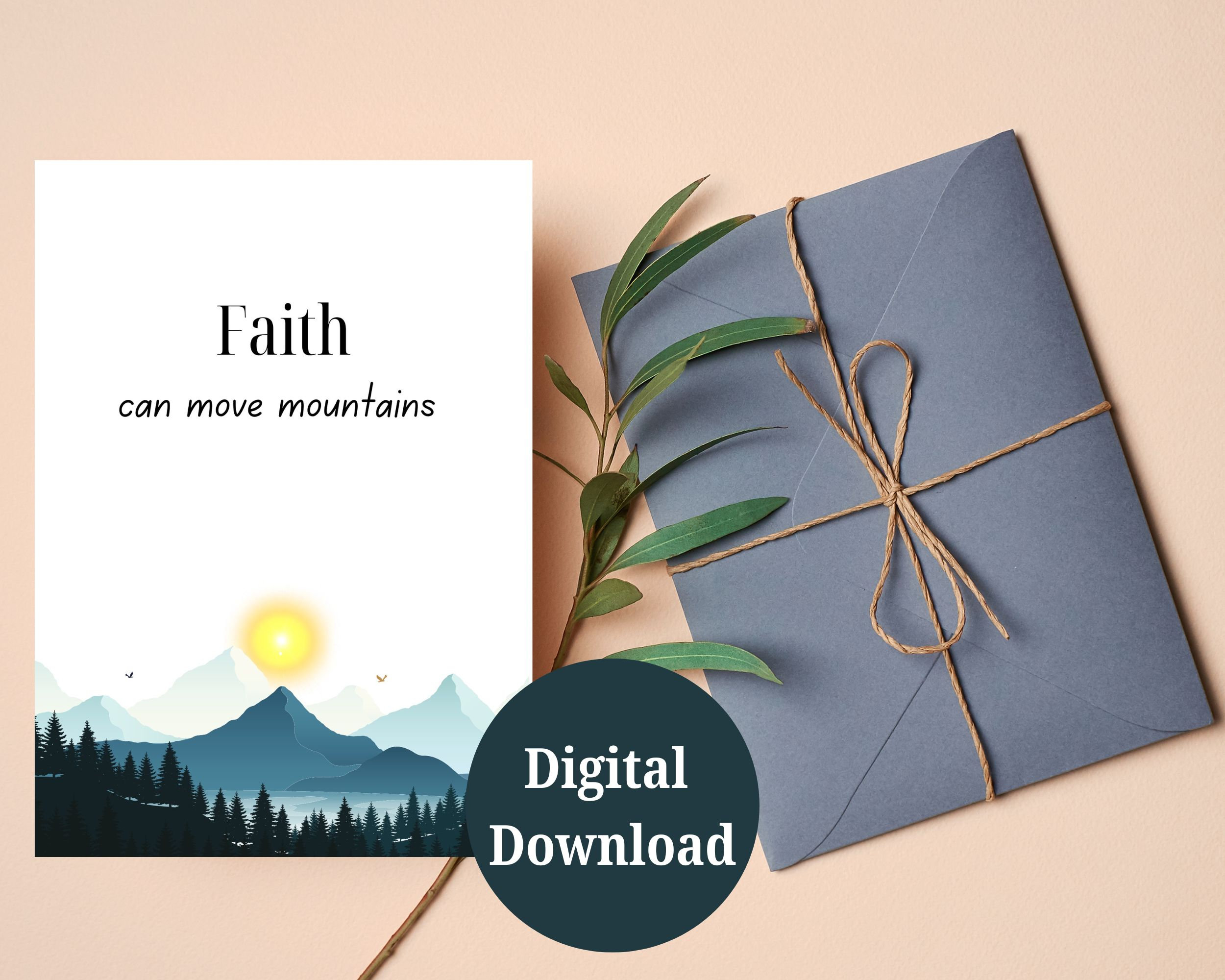 Printable Greeting Card, Greeting Card for Encouragement, Christian ...