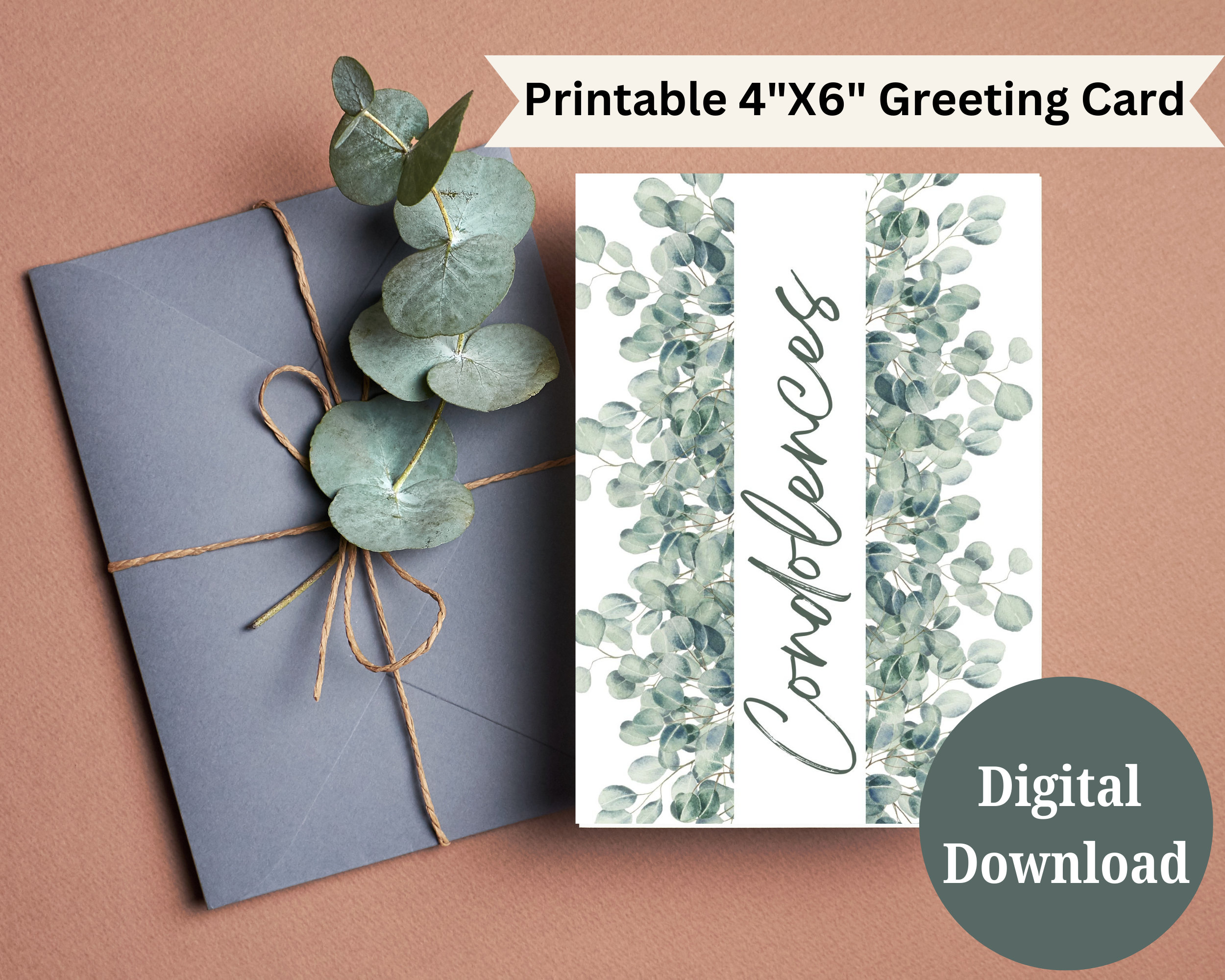 Printable Greeting Card, Grief Greeting Card, Condolence Card, Digital ...
