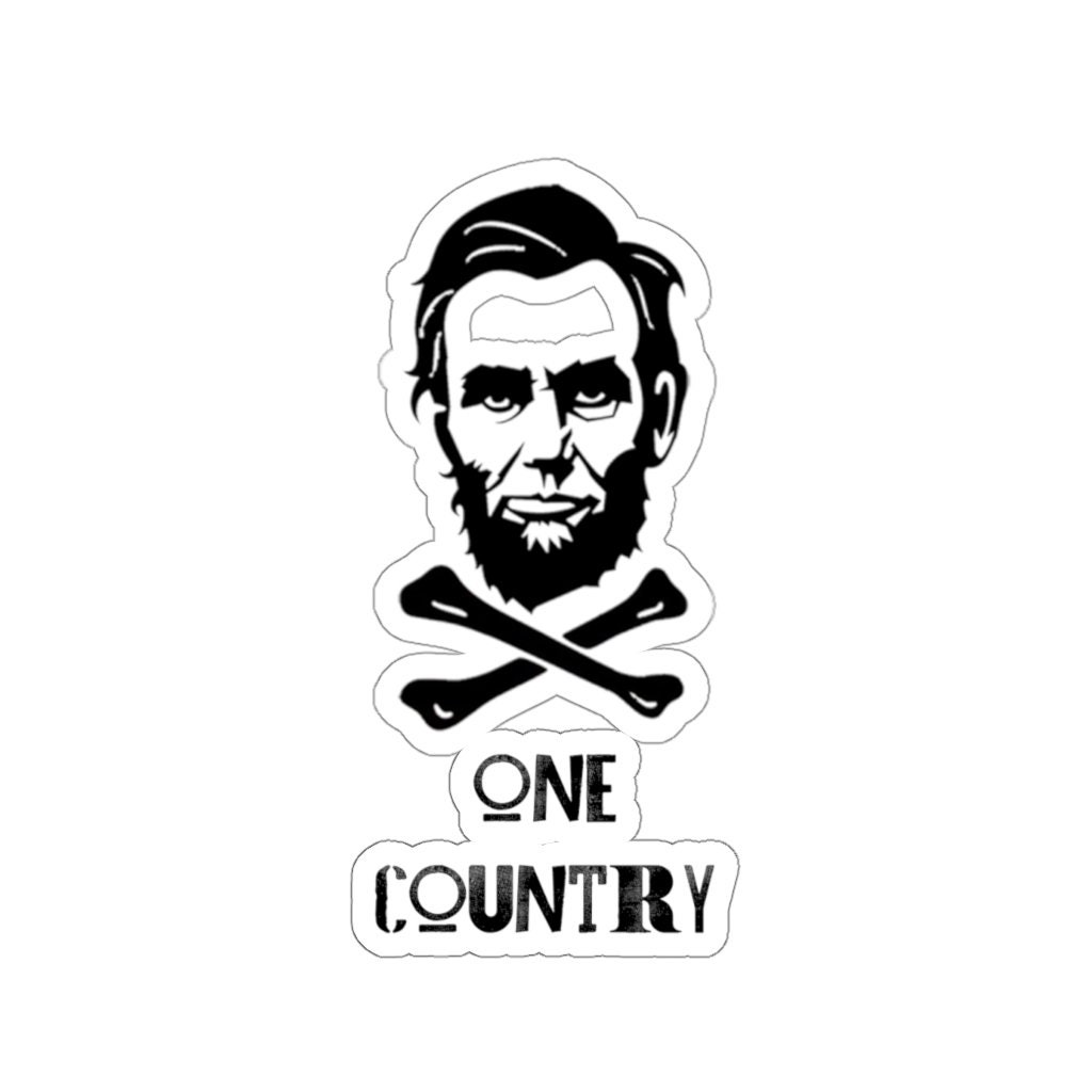 One Country One Destiny Lincoln Crossbones Sticker Multiple Sizes ...